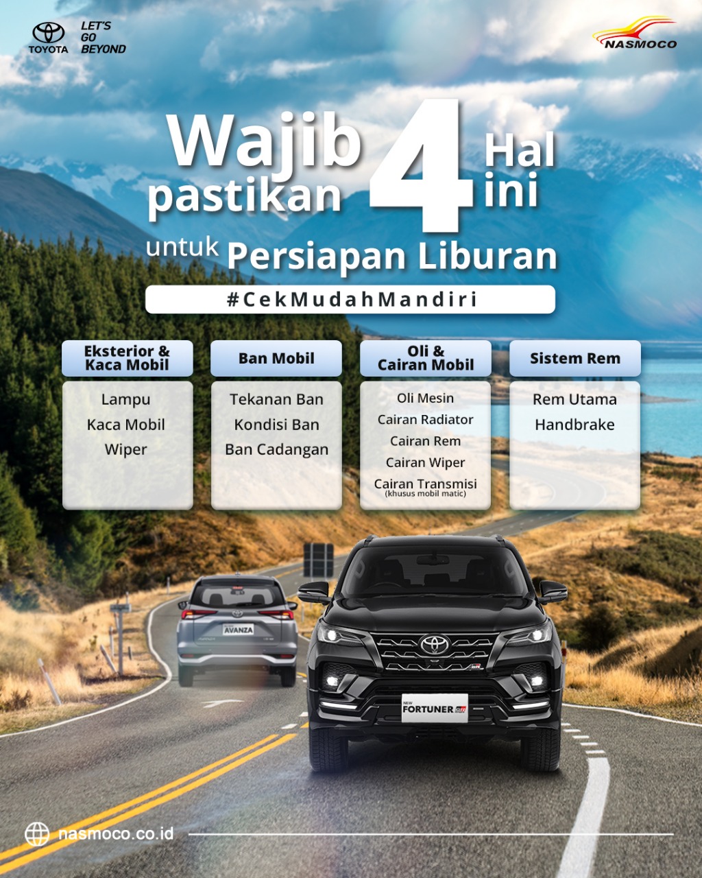 4 hal yang perlu di lakukan persiapan Liburan Nataru 2024 - Toyota ...